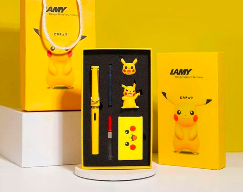 LAMY x Pikachu Fountain Pen Safari Special Set Pokemon Limited Edition ...