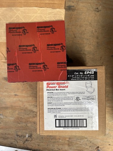 SPECSEAL EP45 POWER SHIELD For 5s ELECTRICAL BOX INSERT FIRE PAD (ep44 ...