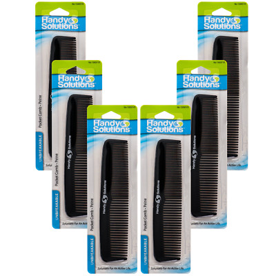 Handy Solution Unbreakable Pocket Comb Of 6 Count | eBay