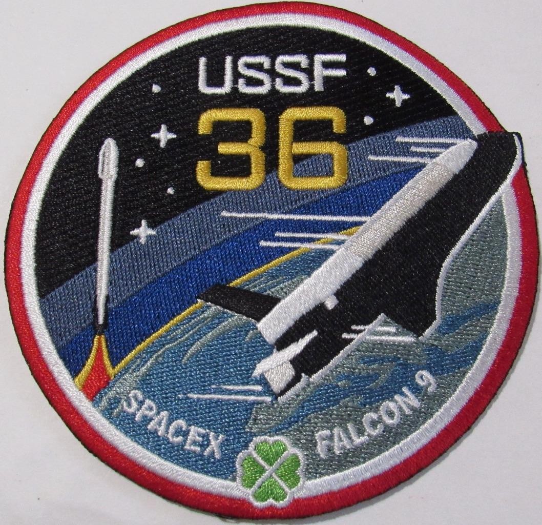 FALCON 9 USSF-36 MISSION SPACE PATCH WITH OTV-8 PAYLOAD EMBROIDERED | eBay