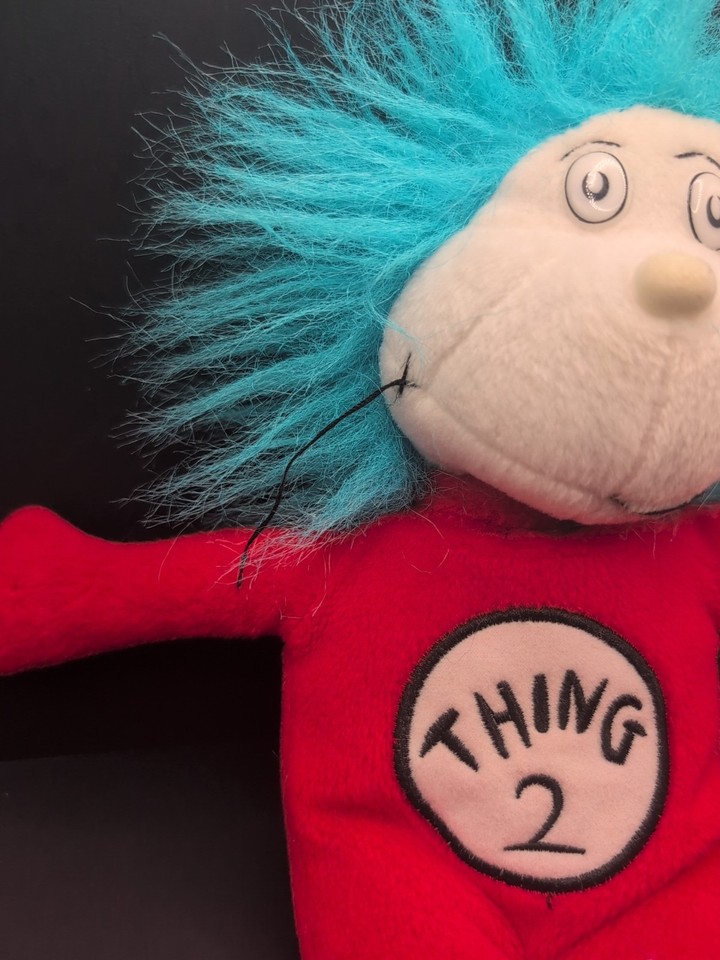 RARE 12" Official Movie Merchandise Dr Seuss Cat Hat Thing 2 Plush Doll ...