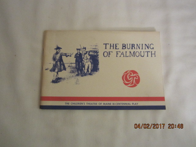 Vintage Booklet - The Burning of Falmouth (Maine) Children's Theater of ...
