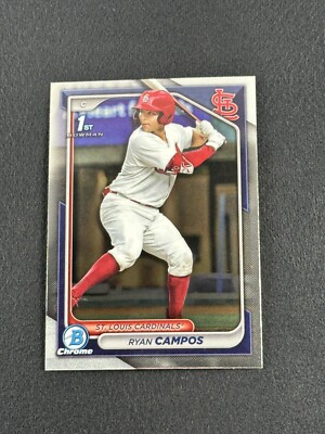 2024 Bowman Draft RYAN CAMPOS 1st Bowman Chrome #BDC-156 St. Louis ...