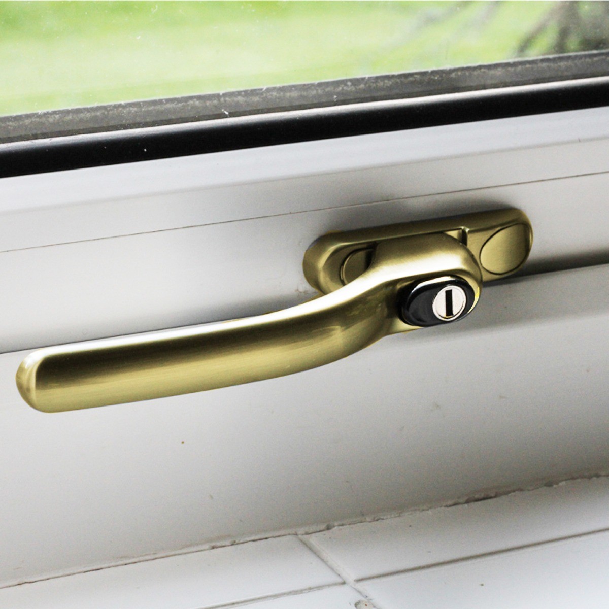 QUALITY GOLD ERA UPVC WINDOW HANDLE Inline Locking Espag Double Glazing ...