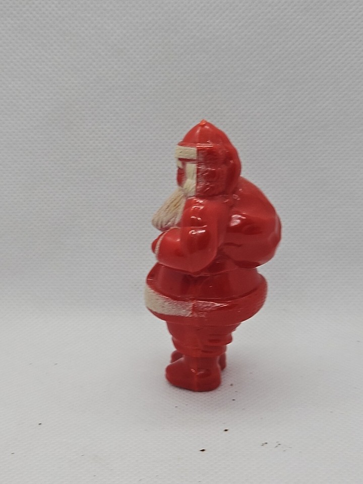 Vintage Retro Rosbro Christmas Santa Claus Hard Plastic Candy Holder ...