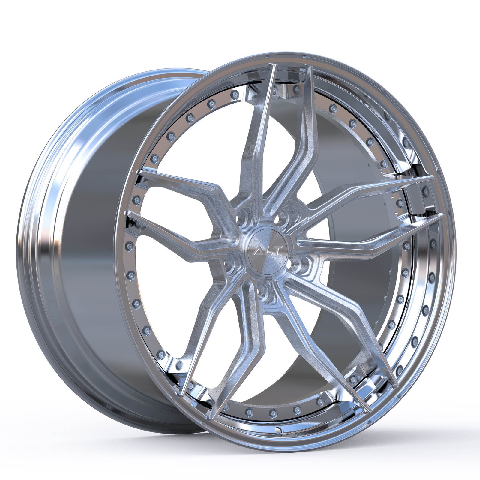 20" 21" DL17 Forged Brushed Aluminum wheels for C8 Corvette Z51 rim ...
