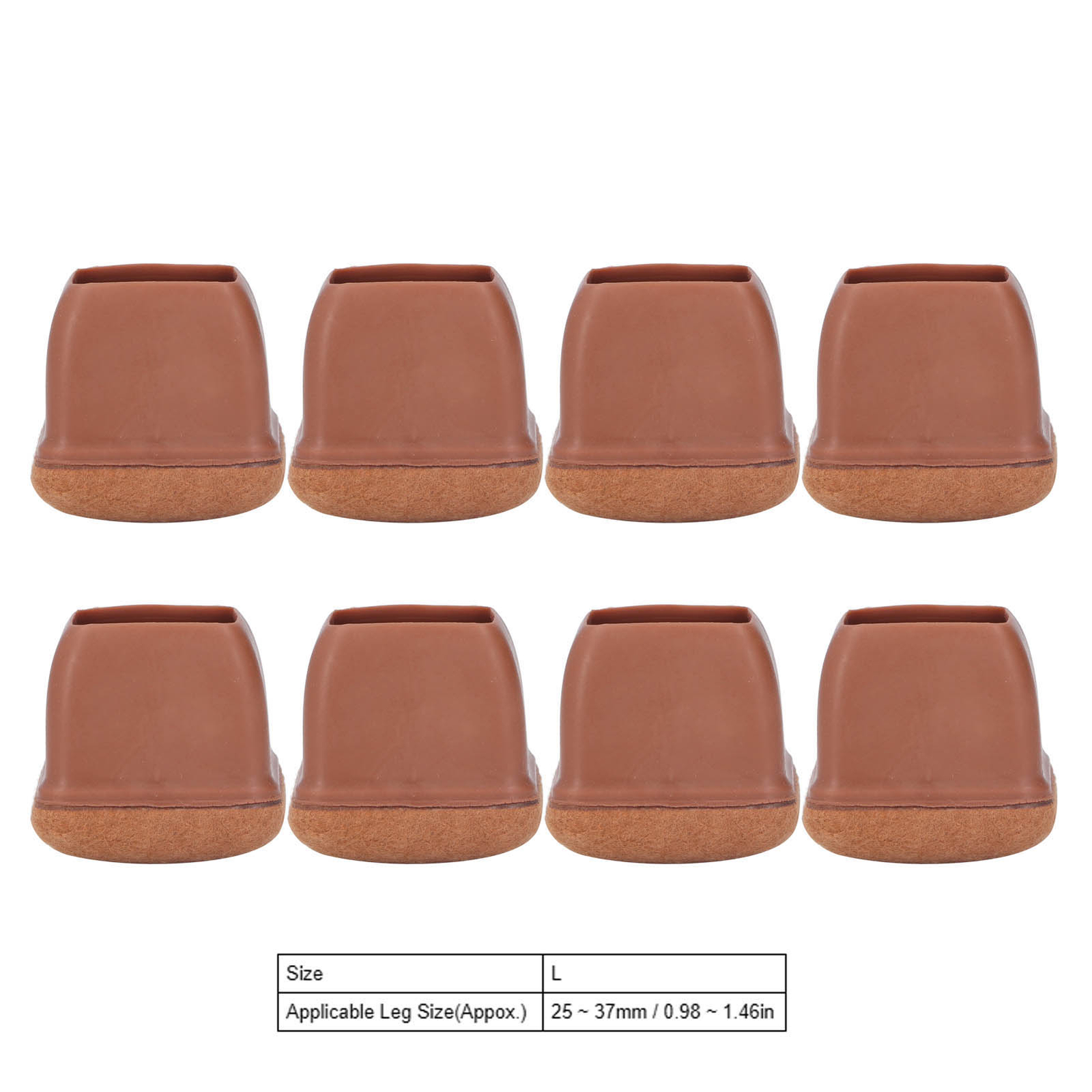 8Pcs Chair Leg Cover TPE Floor Protector Furniture Legs Caps Set Kit ...