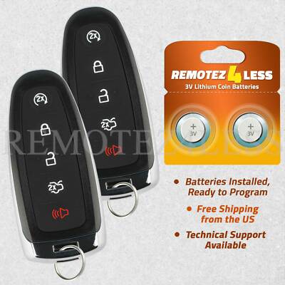 2 For 2017 Ford Focus Replacement High Security Key Blade Remote Smart ...