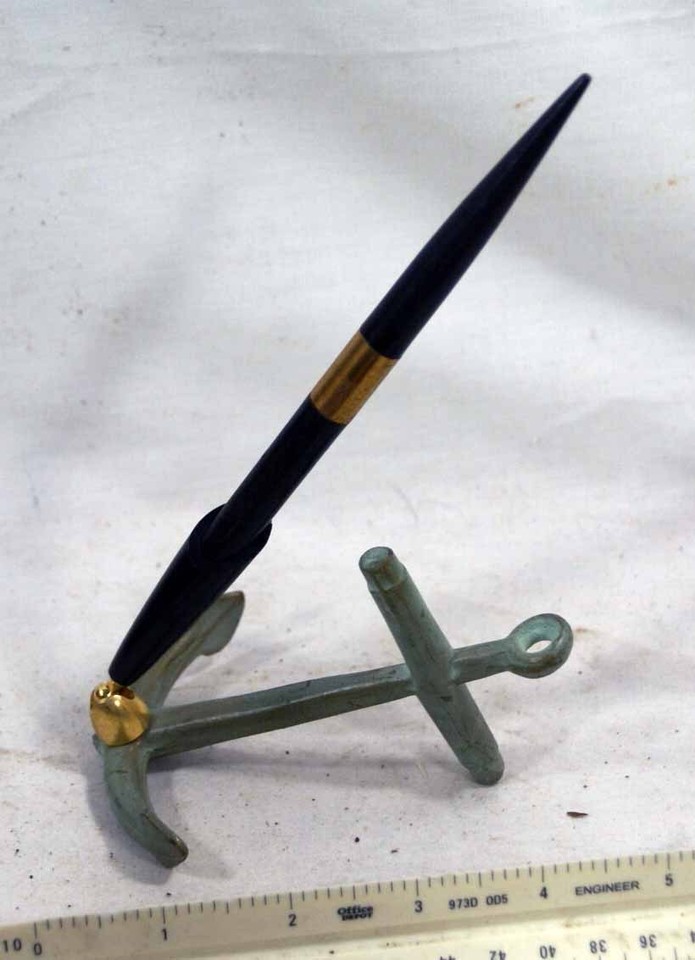 Metal Anchor Pen Holder and Pen | eBay
