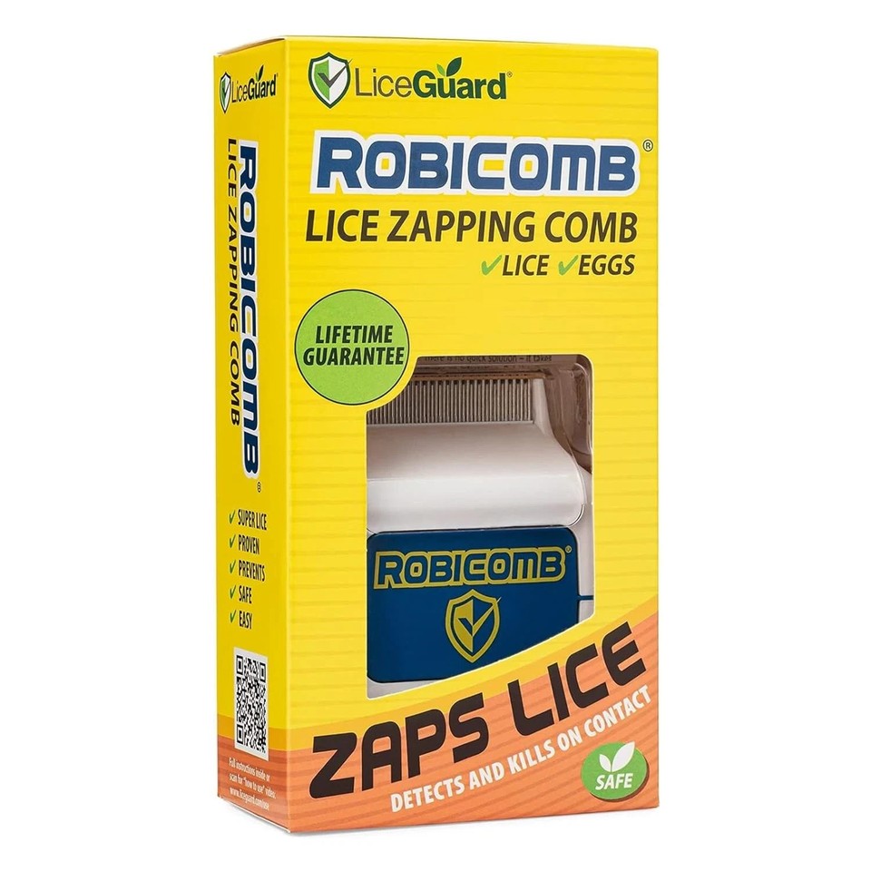 Robicomb Electric Head Lice Comb | Lice & Eggs Zapping Tool Blue | eBay