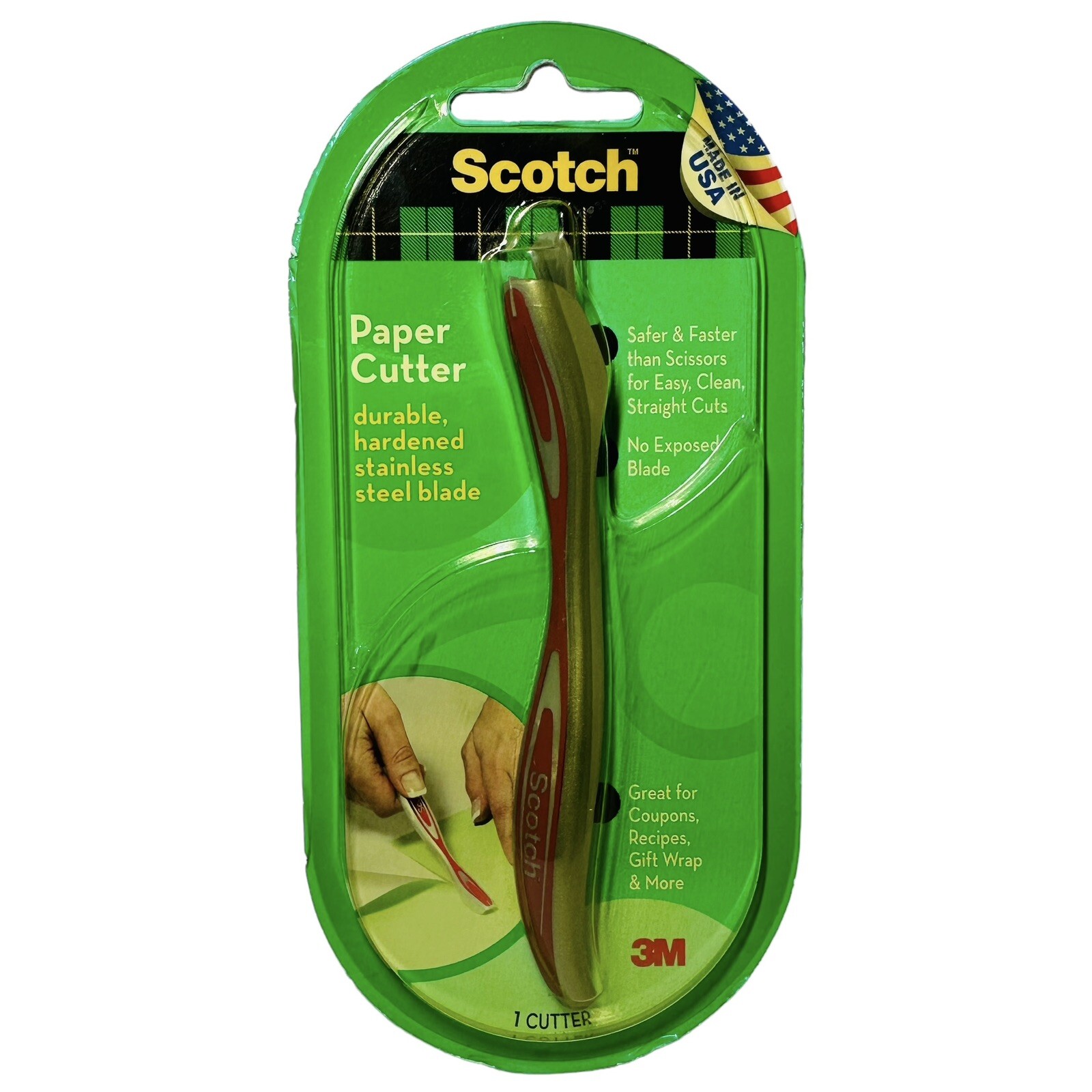 6 PK 3m Scotch Paper Coupon Recipe Gift Wrap Cutter W/stainless Steel ...
