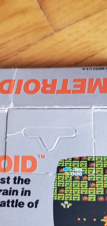 Metroid Nintendo NES Game Hang Tab Complete CIB Five 5 Screw Box Poster ...
