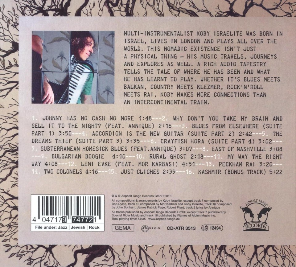 Koby Israelite Blues From Elsewhere - Koby Israelite (CD) (UK IMPORT ...