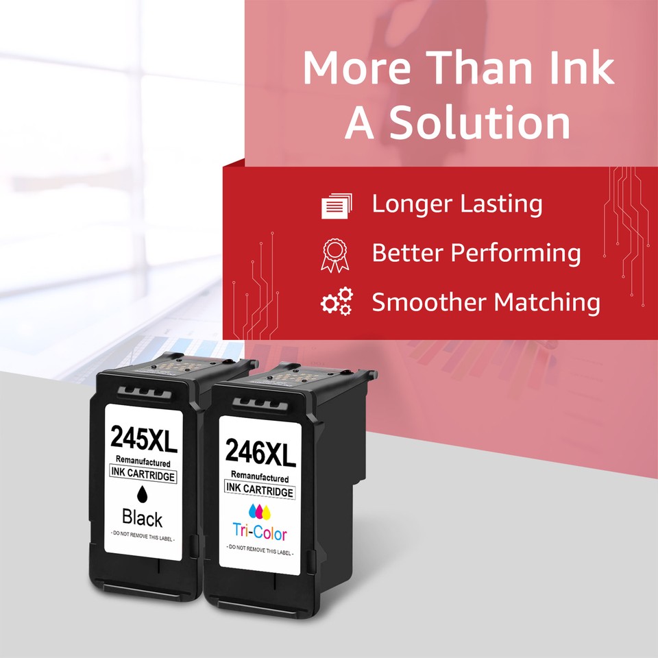 PG-245XL CL-246XL Ink Cartridge for Canon PIXMA MG2522 MG2520 TS3122 ...