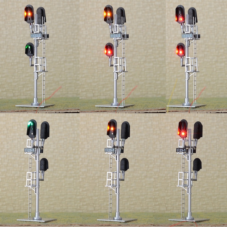 1 x HO scale Darth Vader signal model railroad 3 heads snowshield steel ...
