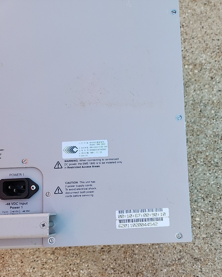 Redback Networks SMS 1800 with modules ethernet Processor | eBay