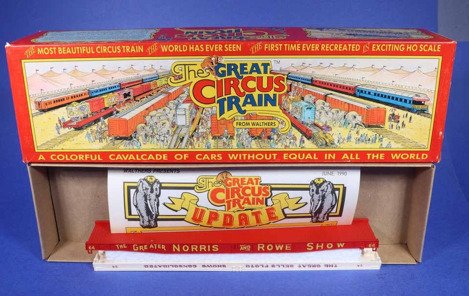 Walthers HO Scale Set of 2 Great Circus Train Flat Car Kits 1967G | eBay