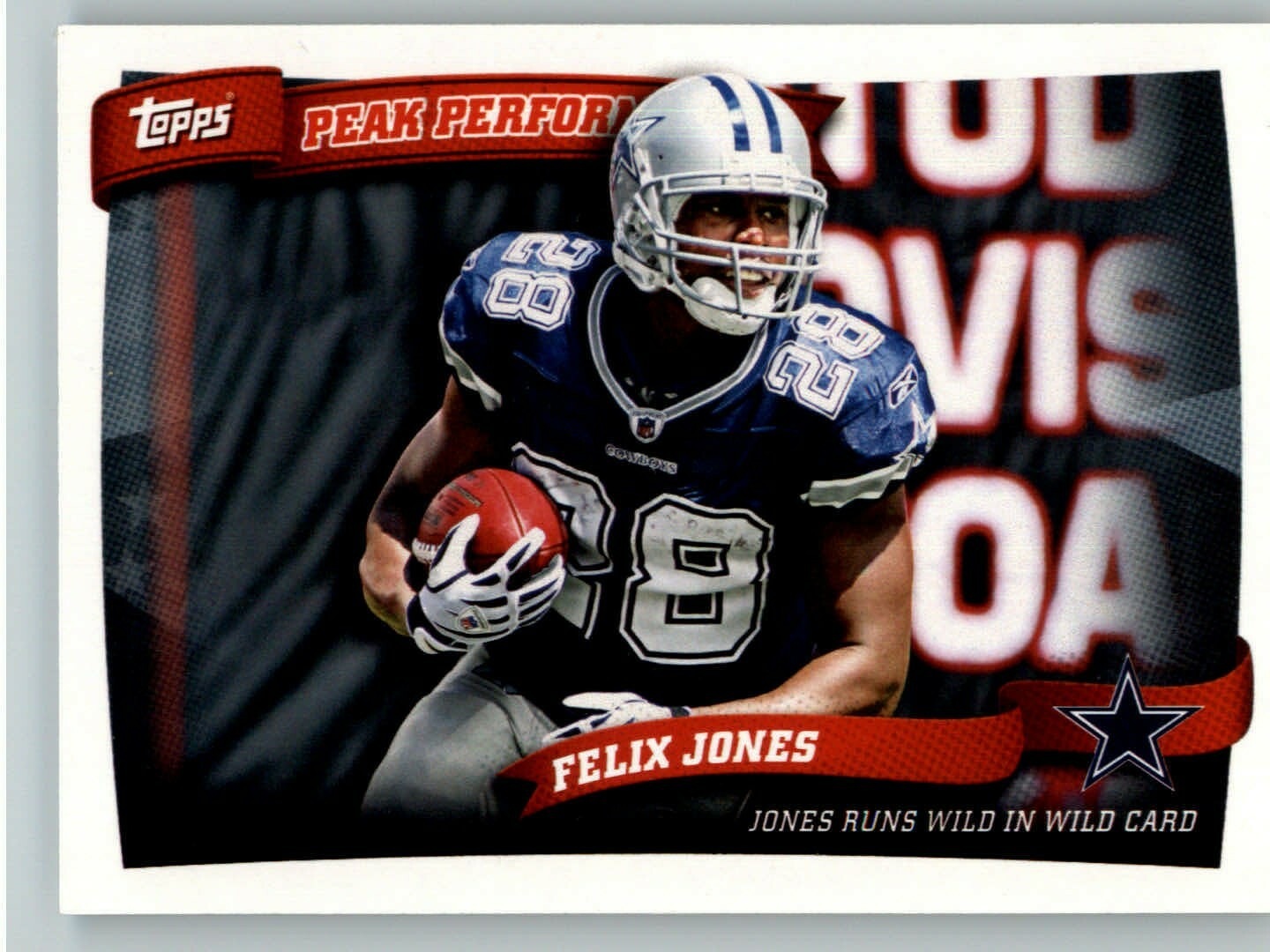 2010 Topps Football Peak Performance #PP42 Felix Jones - Dallas Cowboys ...