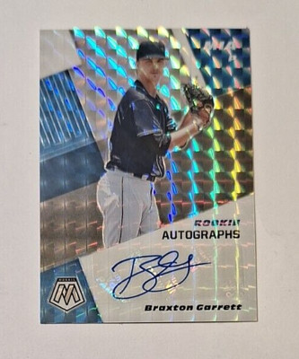 2021 Mosaic Rookie Autographs #RAM-BG Braxton Garrett Rc Auto Miami ...