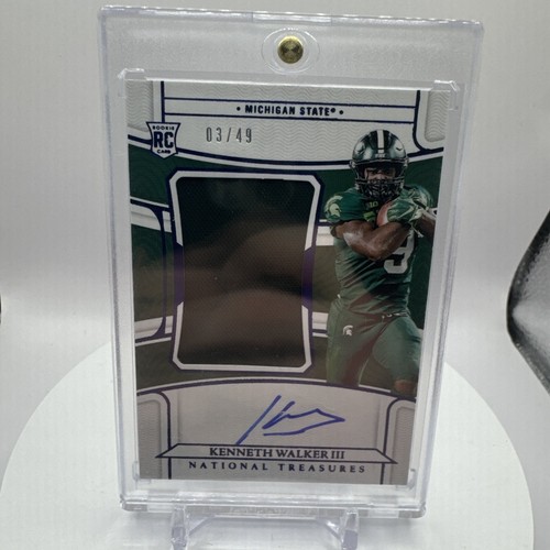 Kenneth Walker III #66 (RC) 2022 National Treasures Collegiate RPA /99 ...