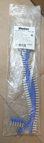 106, Panduit FSD80-8-DSL6 Ferrule Strip Blue 14 AWG | eBay