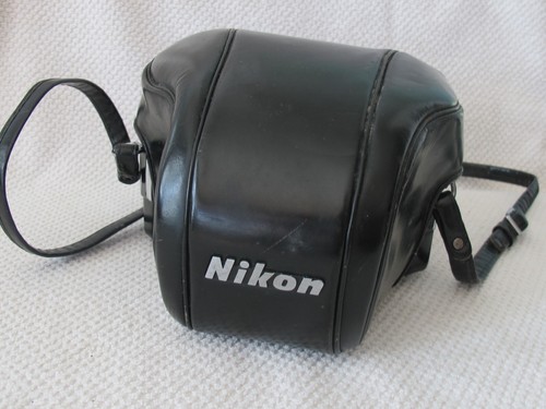 Genuine Nikon CTT Film Camera Leather Case Black Vintage & Clean | eBay