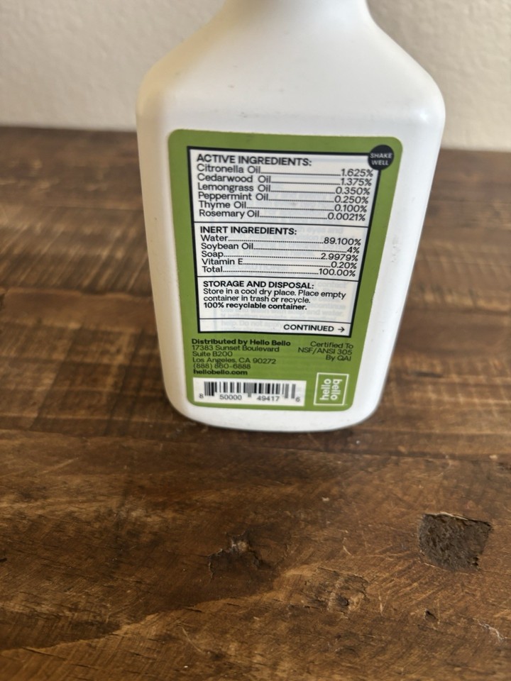 Hello Bello Kids Mosquito Repellent, 6.7fl oz | eBay