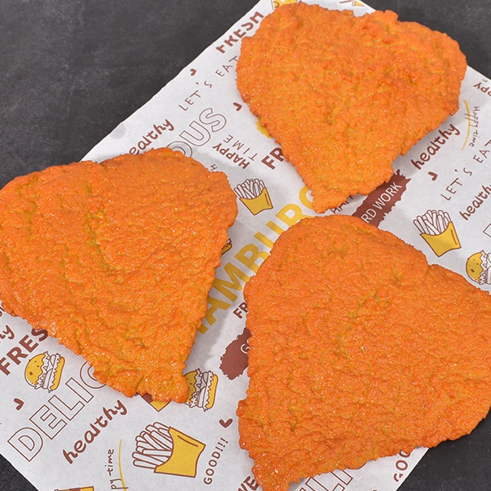 Pretend Chicken Cutlets Simulation Model Artificial Fried Fake Ornament ...
