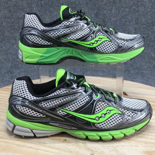 Saucony Shoes Mens 9 Gray Green Guide 6 Running Sneakers Mesh Athletic ...