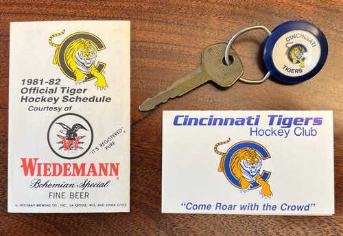 2- 1981-82 CINCINNATI TIGERS pocket schedules & Toyota Key Fob ...