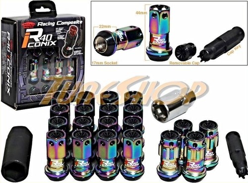 KICS R40 ICONIX NEO-C LOCK LUG NUT 12x1.25 1.25 FLOATING ACORN WHEEL ...