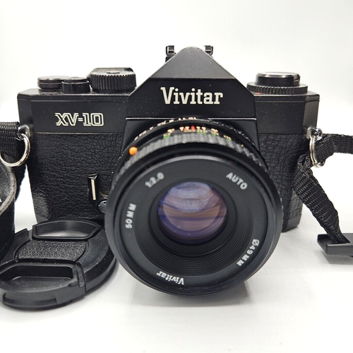 Vivitar XV-10 SLR 35mm Film Camera with 50mm f/2 Lens- Tested, Fast ...