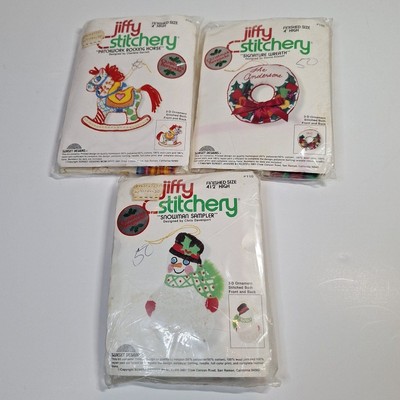Jiffy Stitchery Christmas 3D Ornament Kit Lot of 3 | eBay