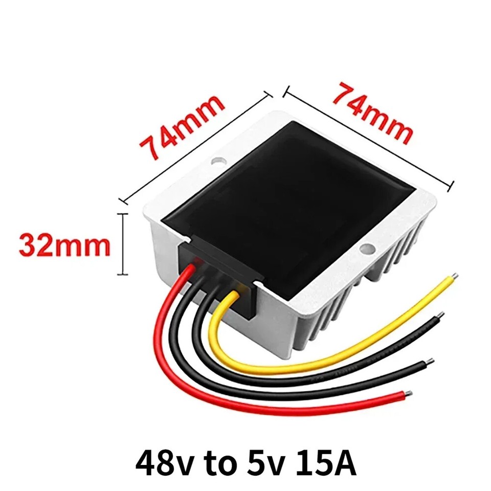 DC 48v to 5v 5A 10A 20A Buck Converter Step-down Module Power Supply ...