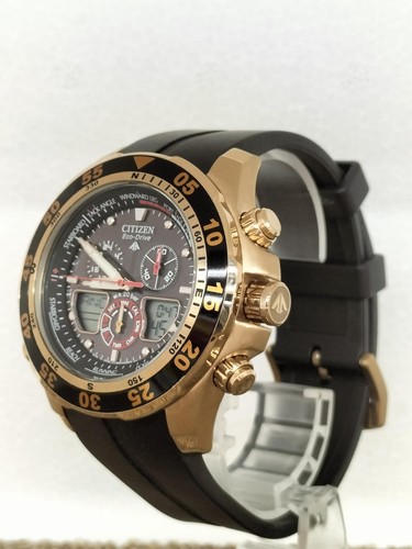 Citizen Promaster C660-S06734 Eco-Drive Digi-Ana Black Gold Quartz Mens ...