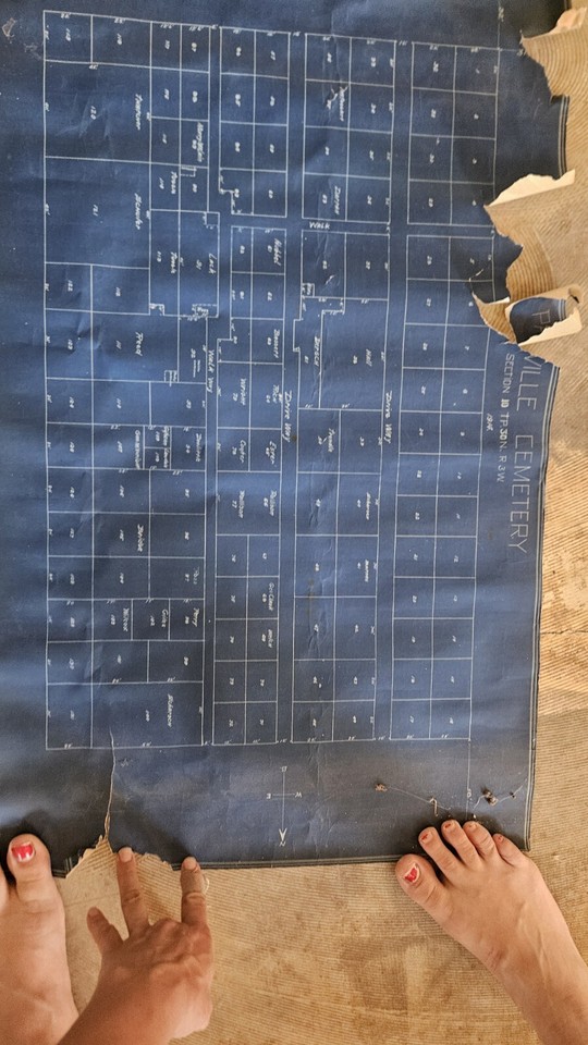 Vintage Antique CEMETARY Map | eBay