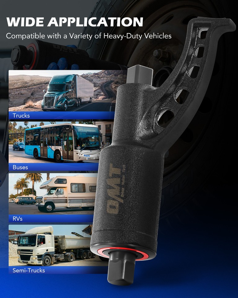 OMT Heavy Duty Torque Multiplier Wrench Set 1" Drive 1:64 Labor Saving ...