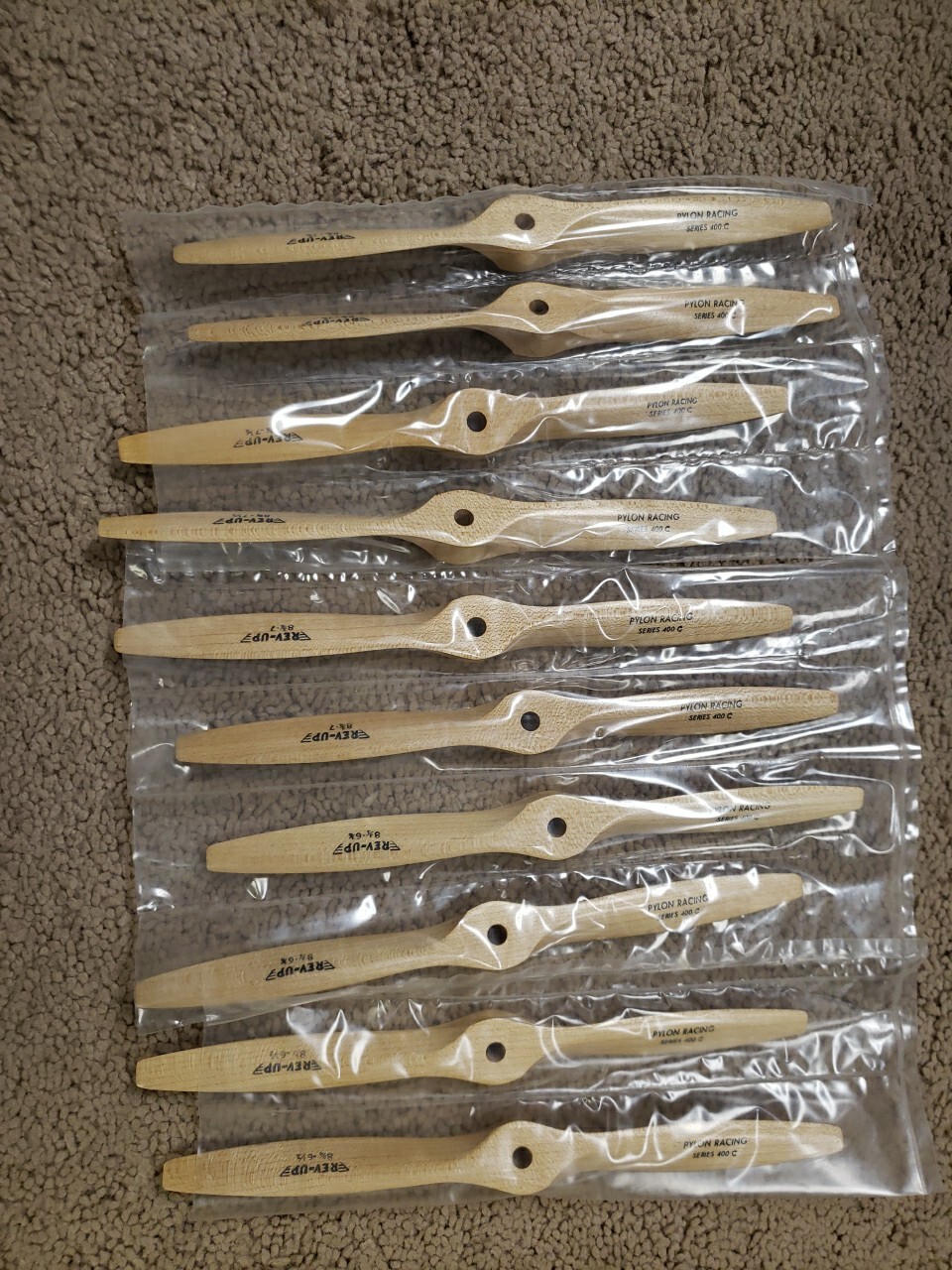 Rev-Up PYLON RACING - lot Of Ten 8.5" Props 8.5-6.5 To 8.5-7.75 ...