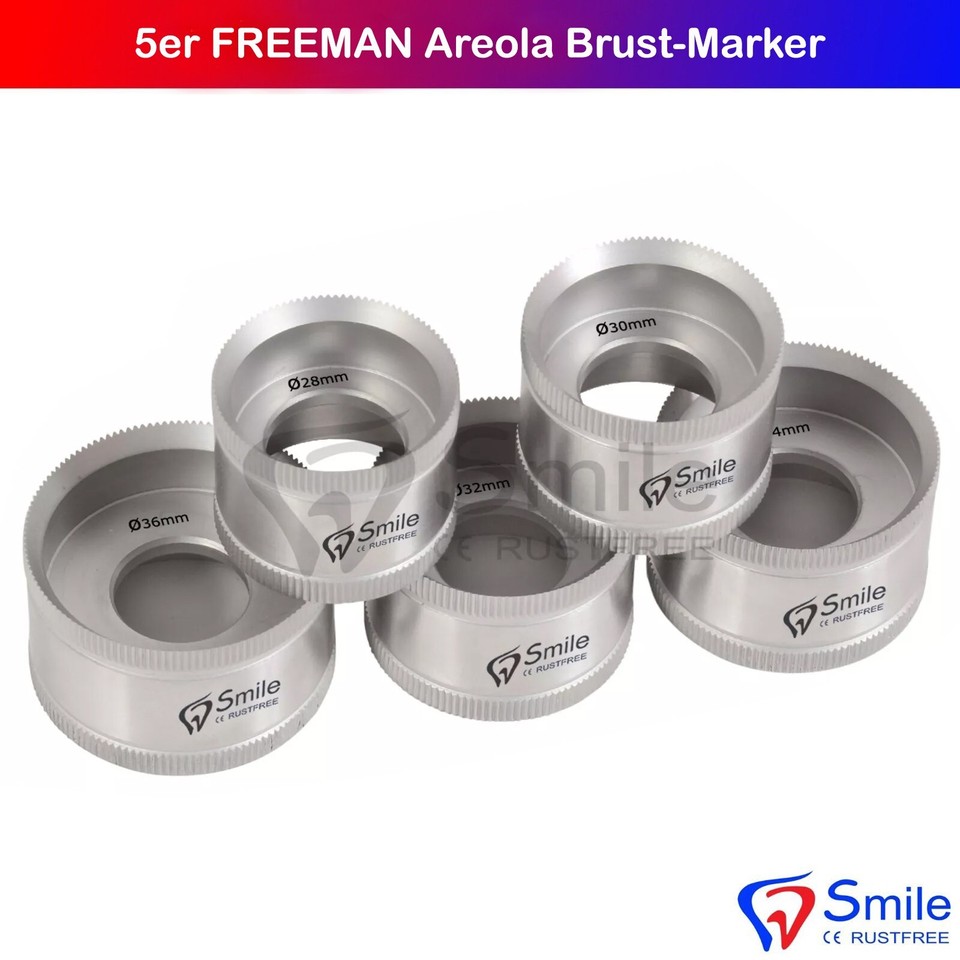 5 Pack FREEMAN Areola Breast Marker Cosmetic Plastic Surgery OP ...
