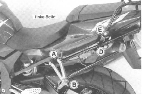 Yamaha YZF-R1 Luggage Rack / Top Box Carrier - Black HEPCO & BECKER ...