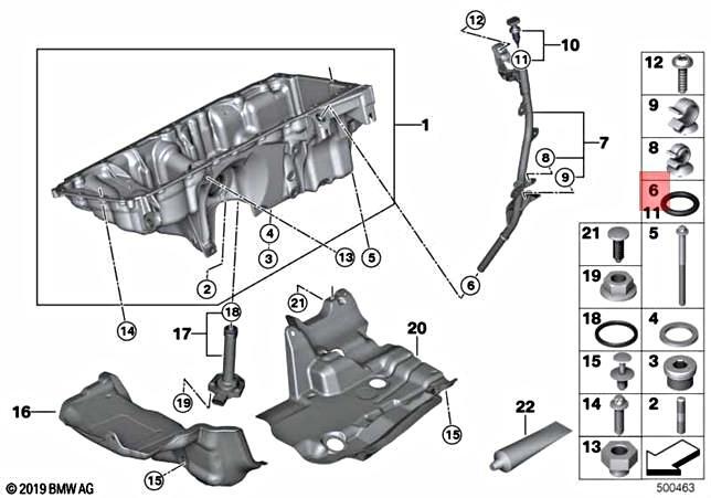 New Genuine BMW O RING FOR OIL DIPSTICK TUBE LOWER 11437794698 | eBay