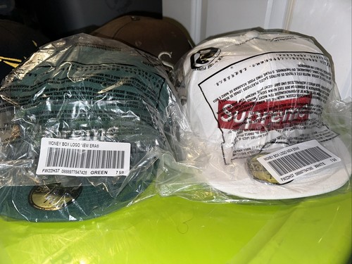 (2) Supreme Money Box Logo New Era FW22 | eBay