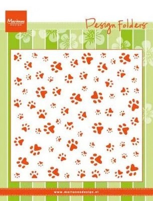 Marianne Design Embossing Folder Paw Prints 12 X 12 Cm 1 Pz | eBay