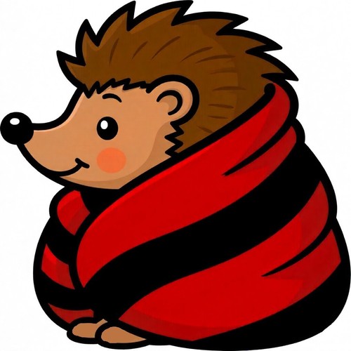 30 Custom Red Winter Hedgehog Personalized Address Labels | eBay