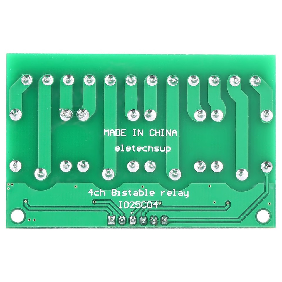 4 Channel 5V Flip Flop Latch Relay Bistable Self Locking Low Pulse ...