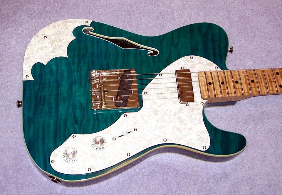 Telecaster Tele Thinline 4-ply Pearl White Armrest for Fender Guitar ...