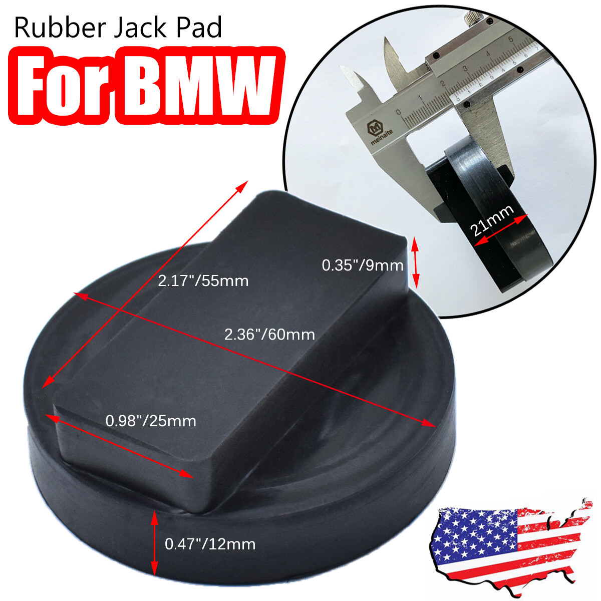 Rubber Jacking Point Jack Pad Adaptor For BMW 3 4 5 Series E46 E39 E90 ...