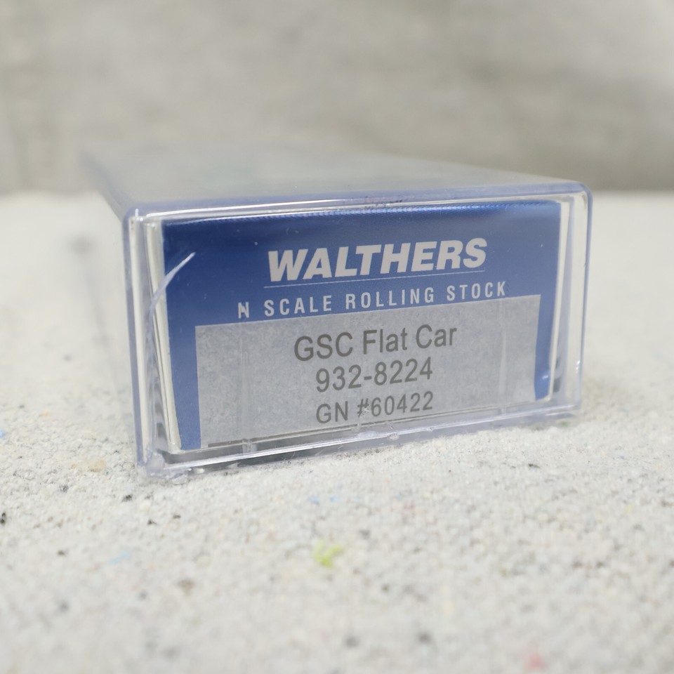 Walthers N Scale GSC Flat Car Great Northern #60422 w/ Box Freight ...