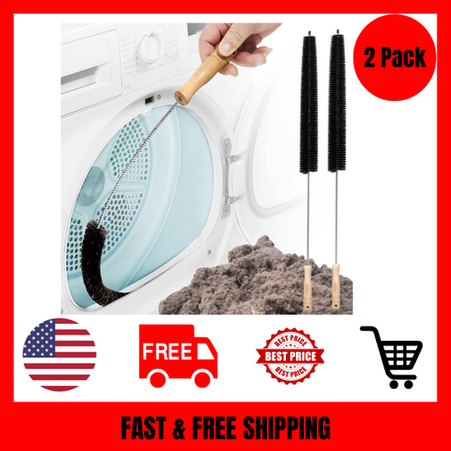 Lint Remover Brush Dryer Vent Trap Cleaner Kit Cleaning Refrigerator ...