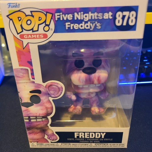 Funko Pop FNAF Tie-Dye Freddy #878 GAME UK Exclusive New Free Shipping ...
